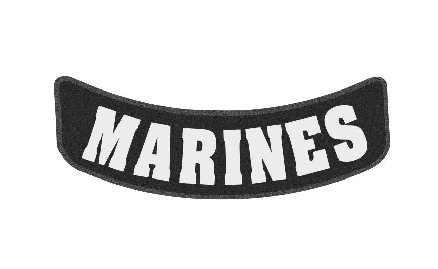 11 x 4 inch Bottom Rocker Patch - Marines – Reflective By Design